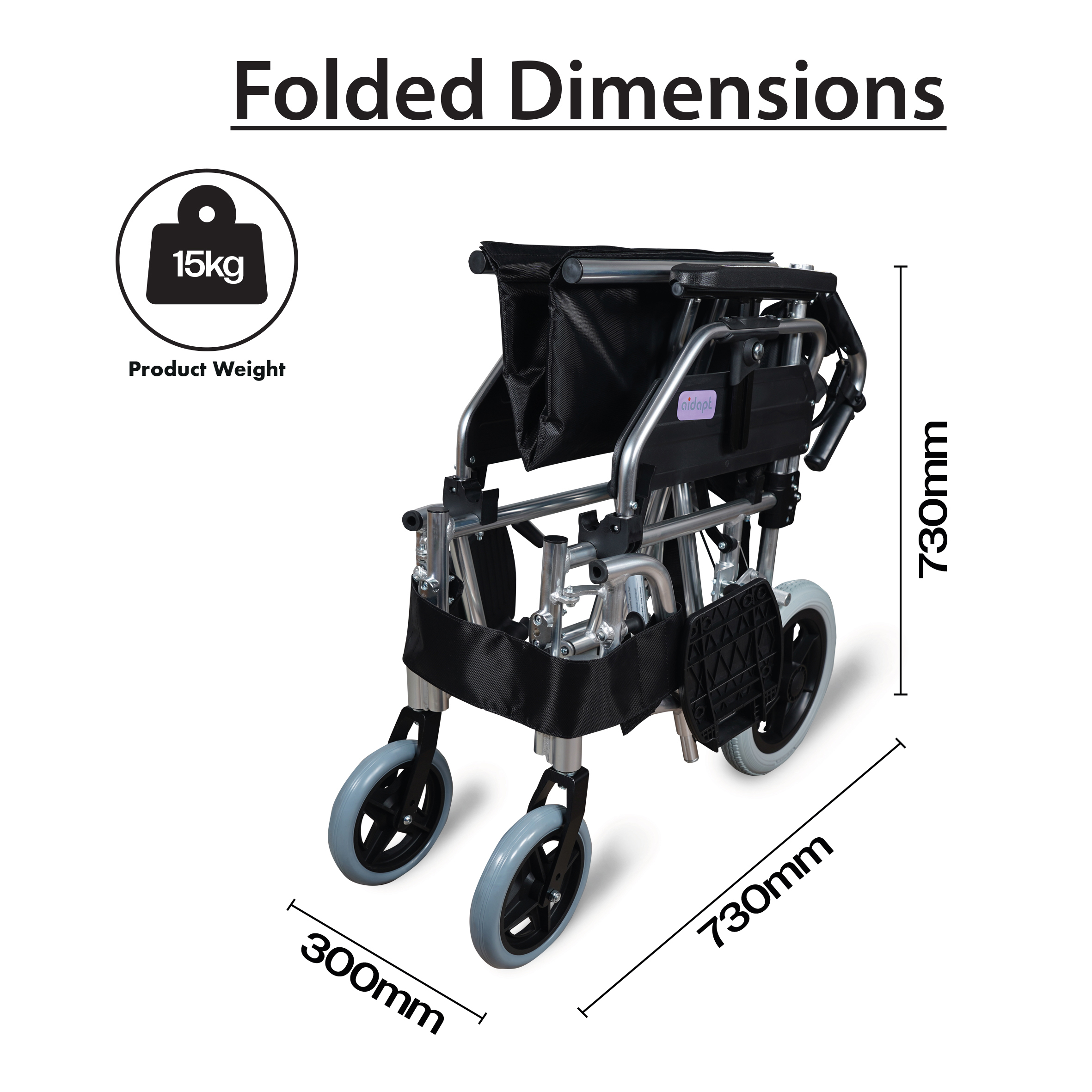 Aidapt | The York Attendant Propelled Transit Chair