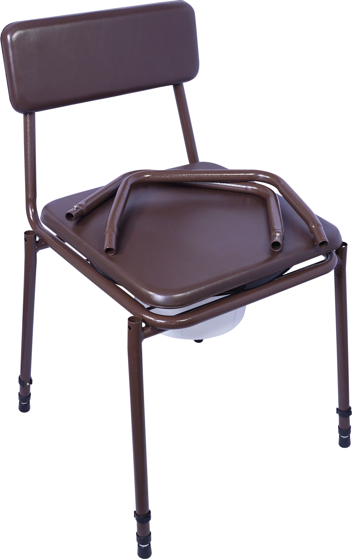 Aidapt | Height Adjustable Commode Chair with Detachable Arms