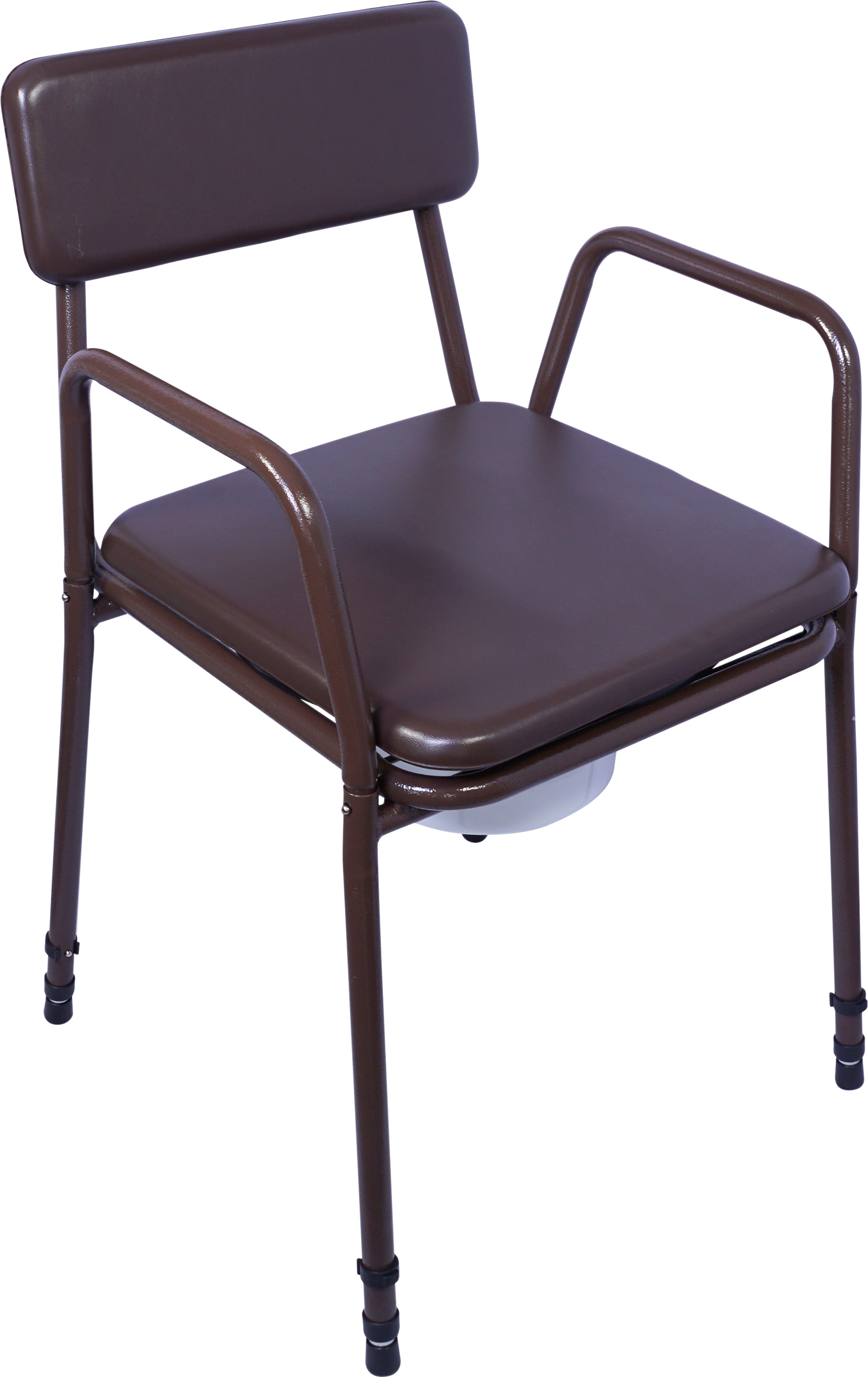 Aidapt | Height Adjustable Commode Chair with Detachable Arms